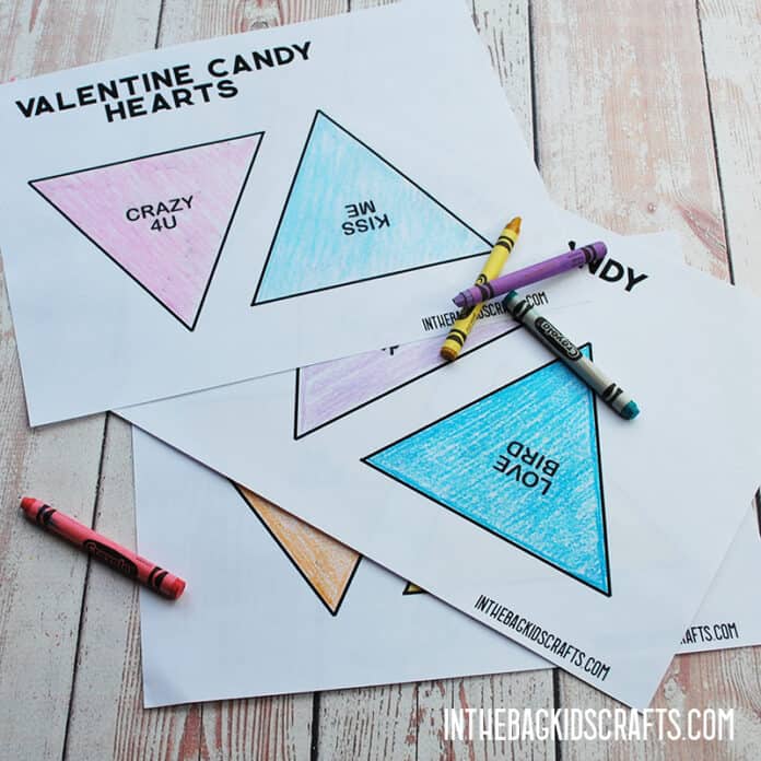 Heart Shaped Crafts (sort of) • In the Bag Kids' Crafts