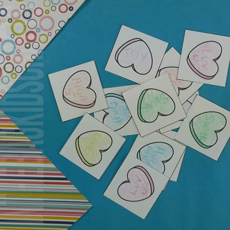 Free Printable Valentine Heart Memory Game • In the Bag Kids' Crafts