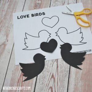 Silhouette Valentine Preschool Crafts • In the Bag Kids' Crafts