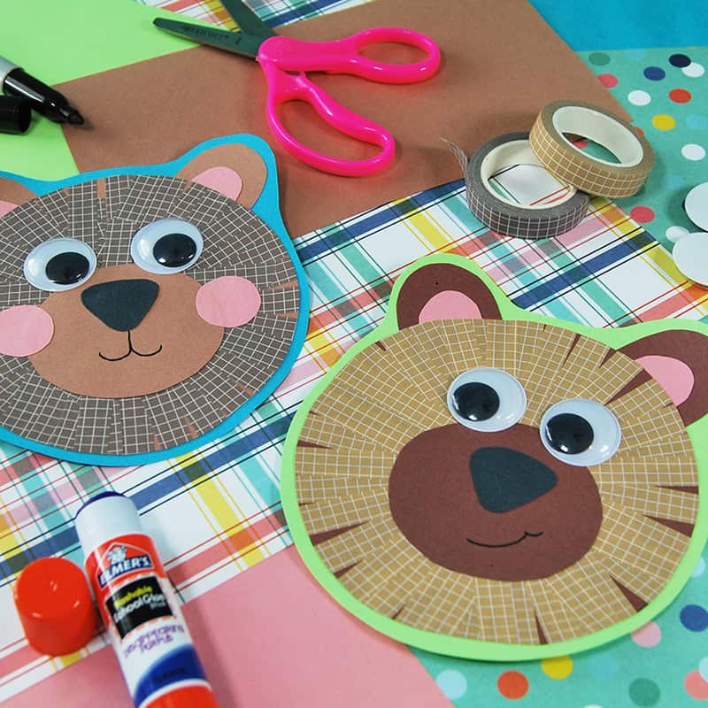 Easy Free Printable Bear Craft for Preschoolers • In the Bag Kids' Crafts