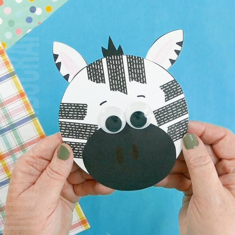 Preschool Zebra Craft Fine Motor Activity (Free Printable) • In the Bag ...