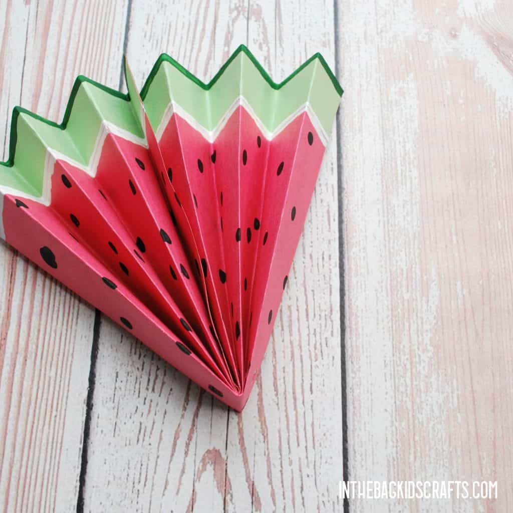 Easy Watermelon Paper Crafts • In the Bag Kids' Crafts