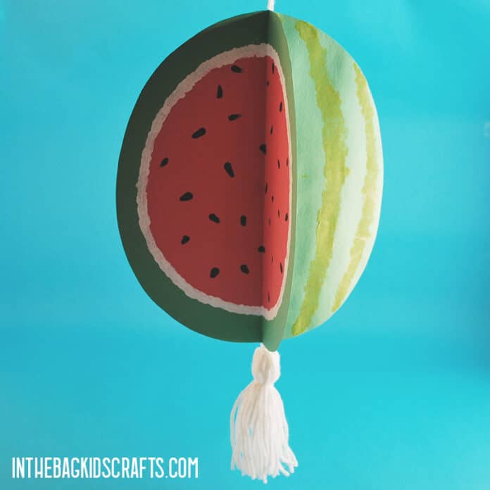 Awesome Paper Watermelon Craft • In the Bag Kids' Crafts