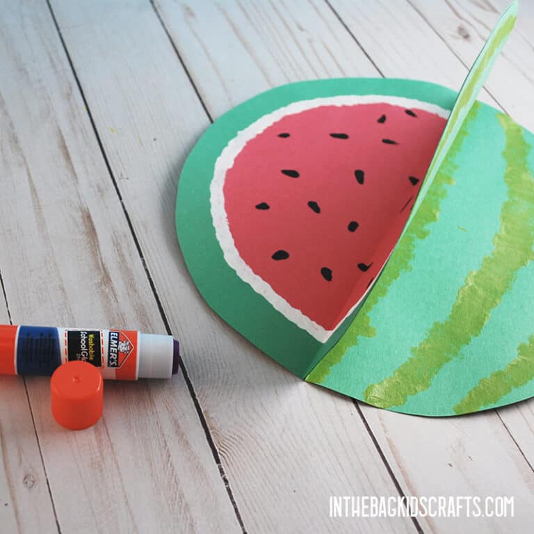 Awesome Paper Watermelon Craft • In the Bag Kids' Crafts