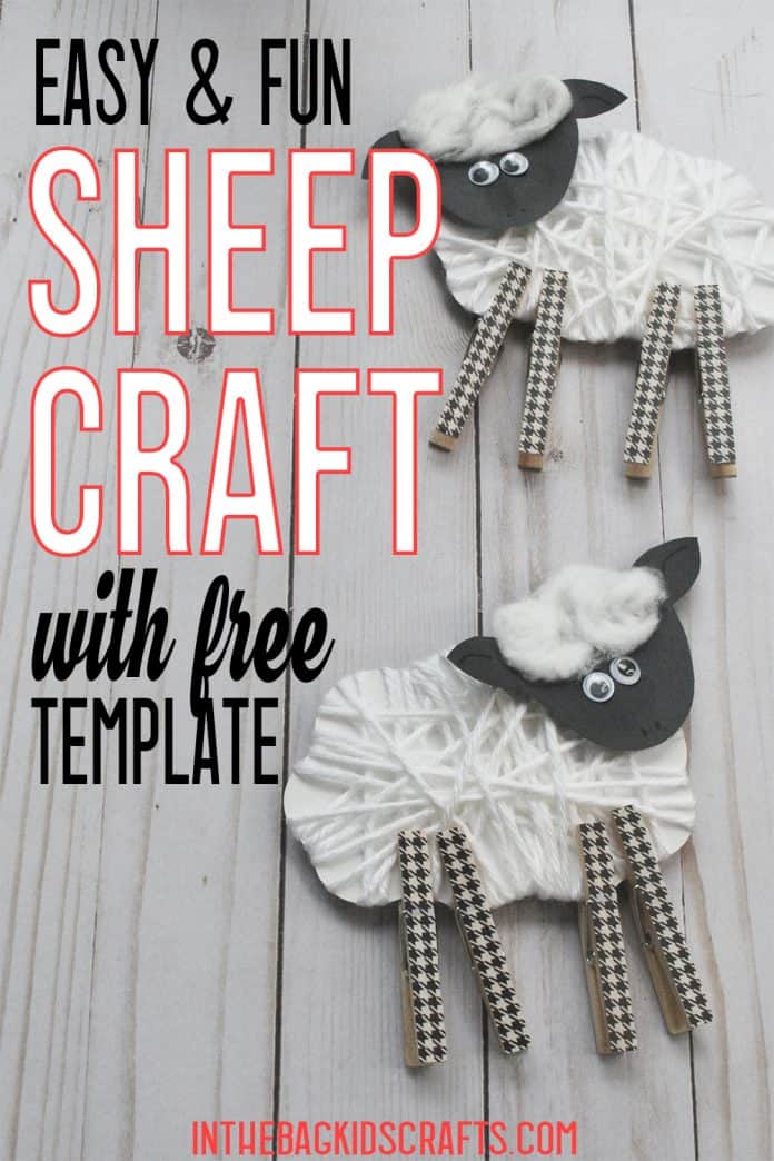 Easy Sheep Craft for Kids • In the Bag Kids' Crafts