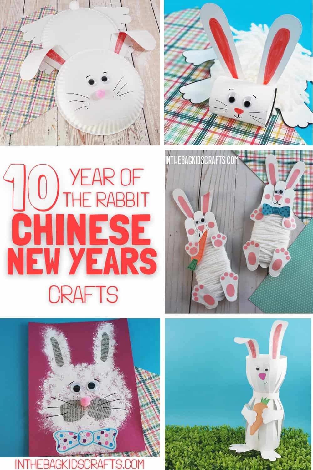 10 Rabbit Crafts for Chinese New Year 2023 • In the Bag Kids' Crafts